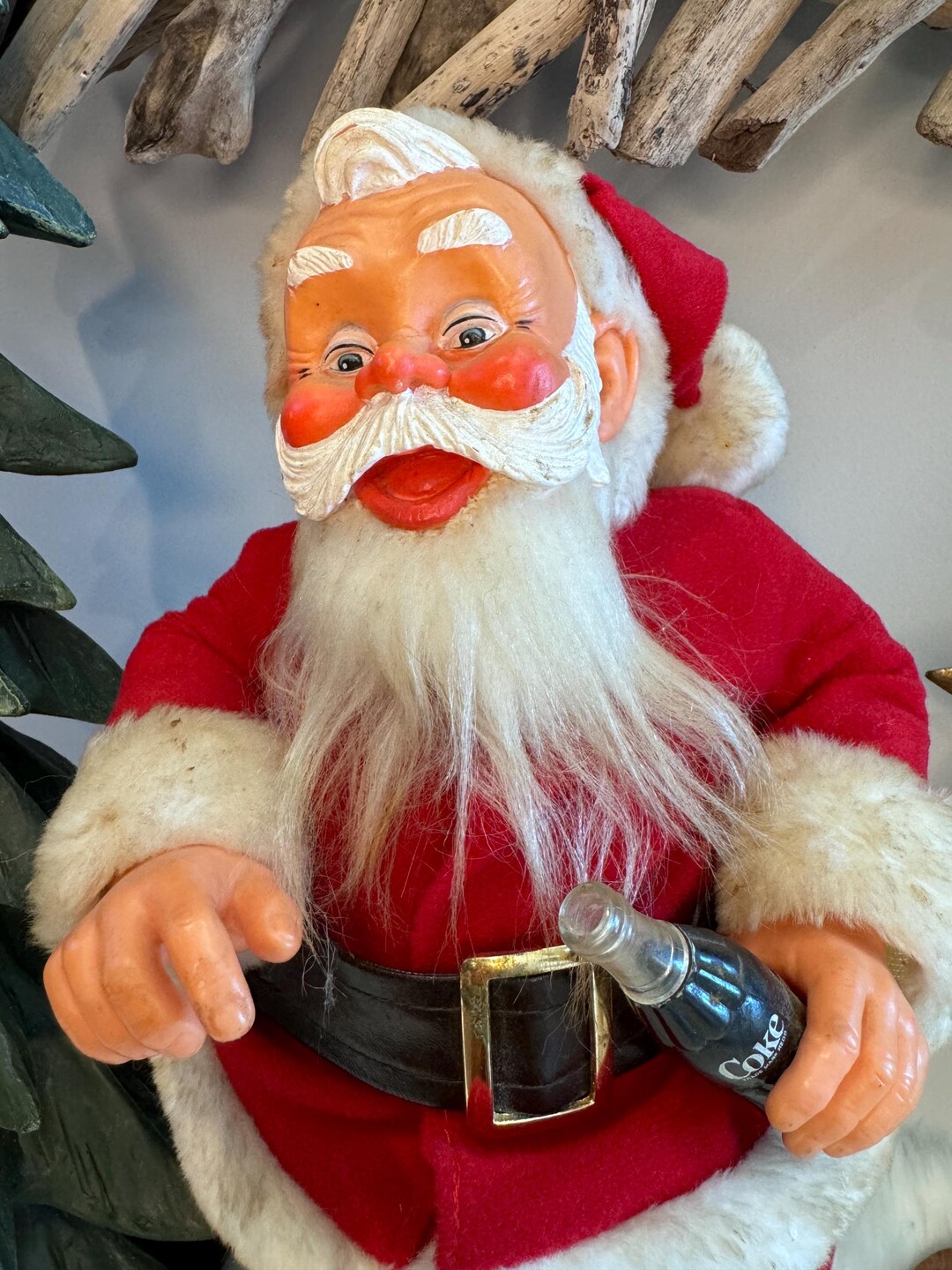 Vintage 1983 Bob Robinson Dakin Coca-cola Santa Claus With Coke Bottle ...