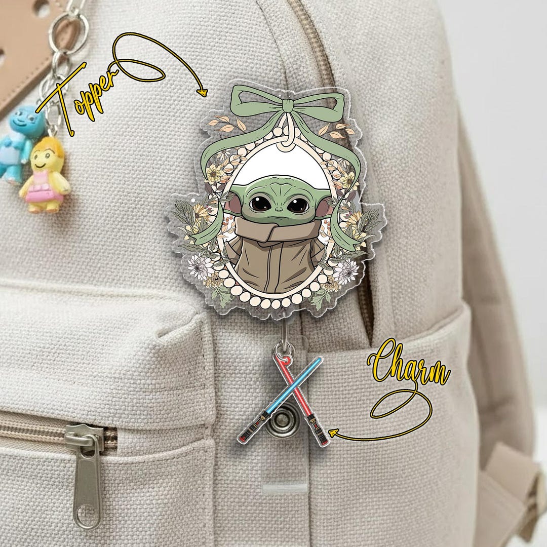 Custom Disney Star Wars Badge Reel, Disney Galaxy Acrylic ID Holder ...