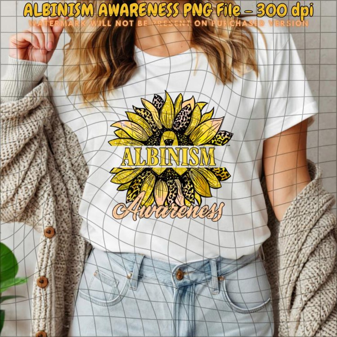 Albinism Awareness PNG, Yellow Ribbon Png, We Wear Yellow Png, Rainbow ...