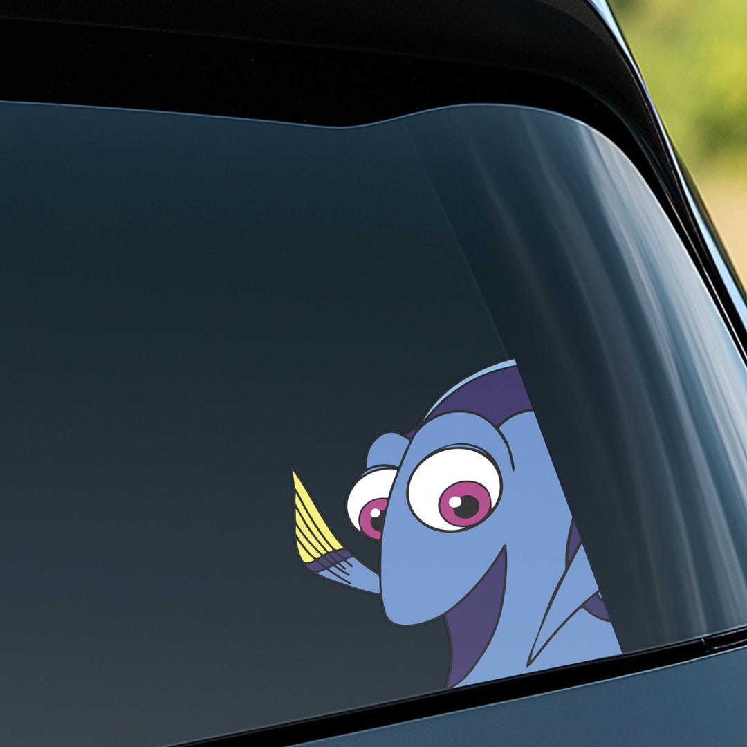 Finding Nemo Dory Peeker Sticker – Peeking Dory Vinyl Decal, Waterproof ...