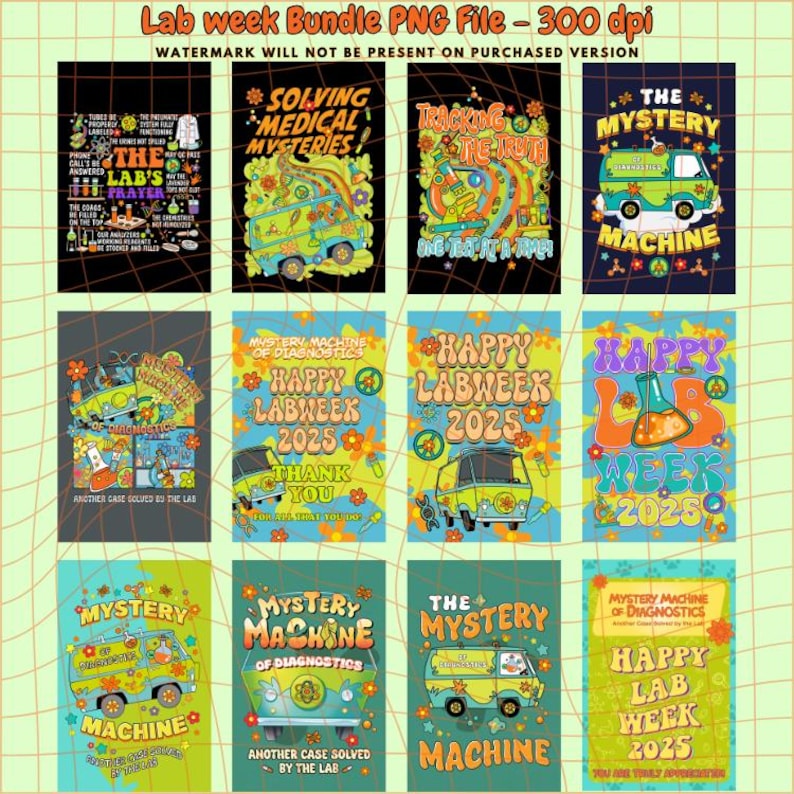 Lab Week 2025 Bundle PNG Poster | High-quality Medical Laboratory ...