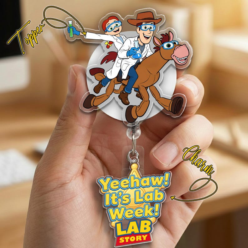 Yeehaw Its Lab Week 2026 Badge Reel, Woody Jessie Bullseye Lab ID ...