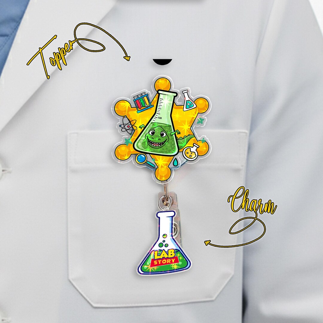 Personalized Lab Story Week 2026 Badge Reel, Multi Design Lab Tech ID ...