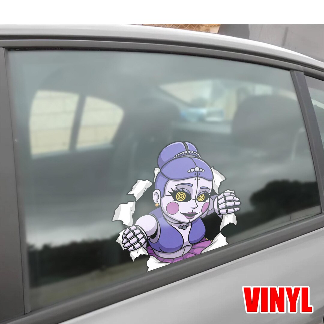 Purple Puppet Decor Car Window Decal Sticker, Bumper Waterproof Vinyl ...