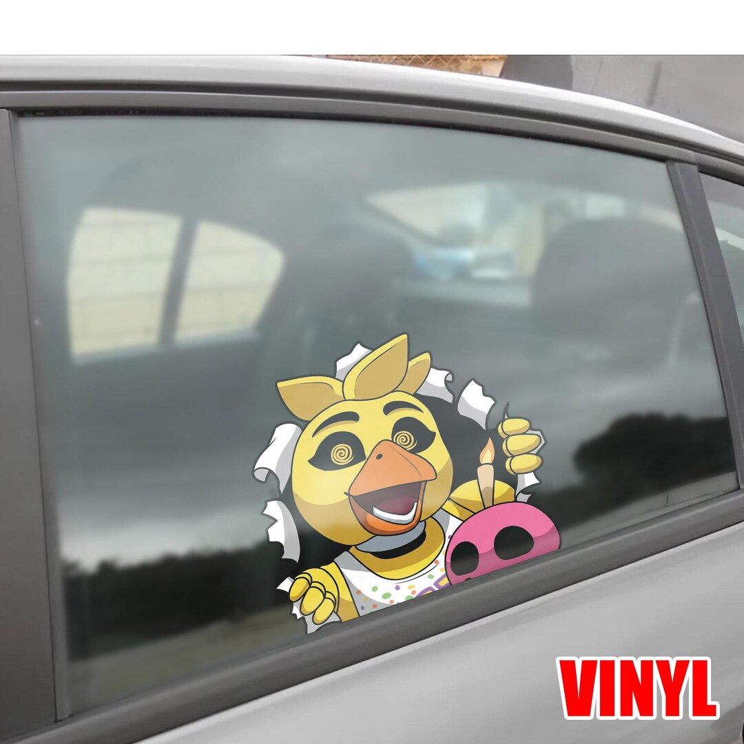 Chica Chicken Car Window Decal,bumper Waterproof Vinyl Stickers,fnaf ...