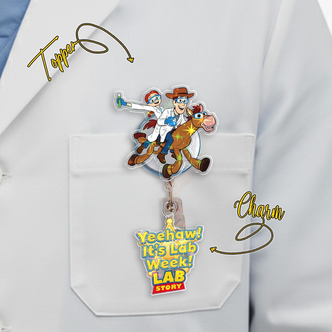 Yeehaw Its Lab Week 2026 Badge Reel, Woody Jessie Bullseye Lab ID ...