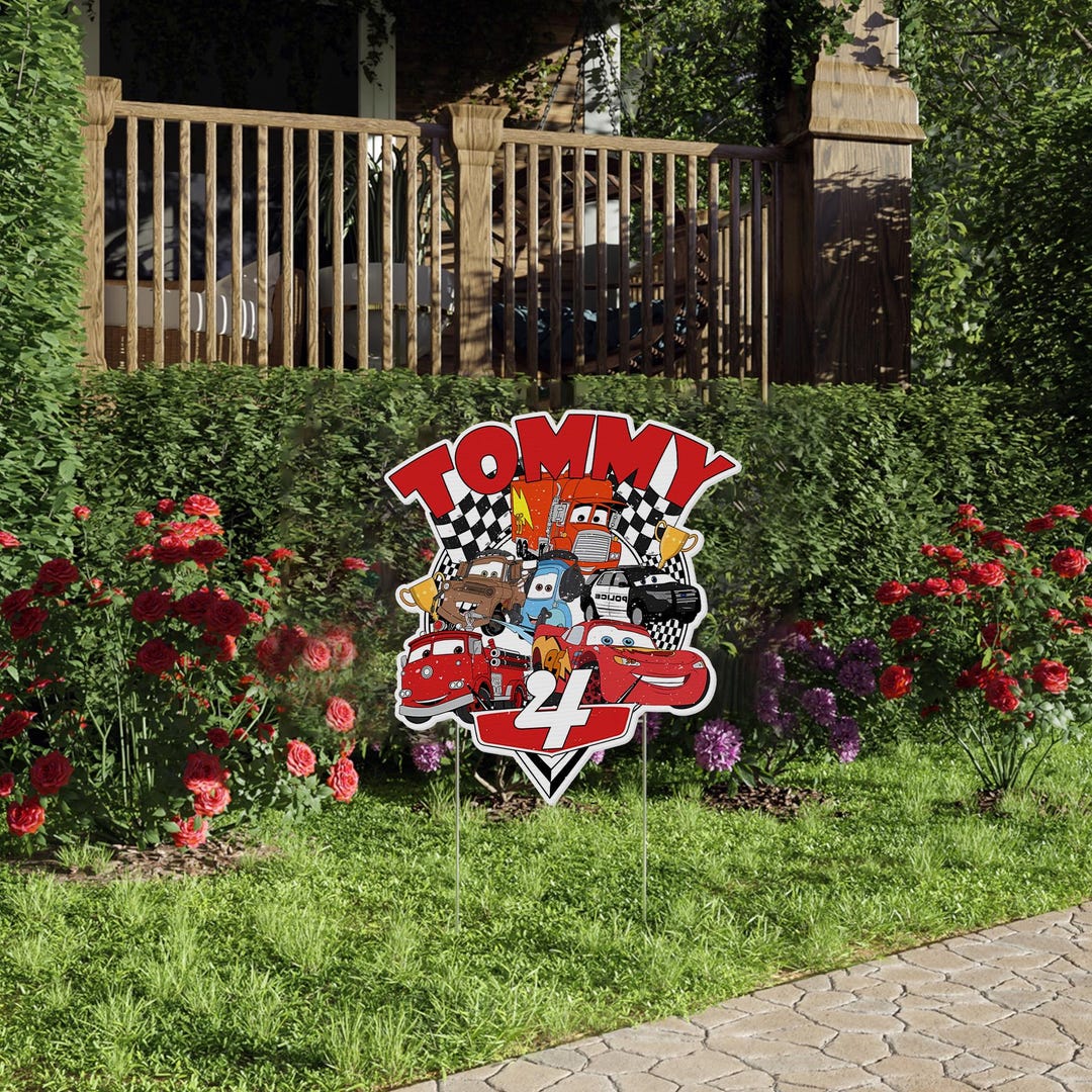 Cars Cutout Decorations, Cars Cutouts, Centerpieces, Standee, Birthday ...