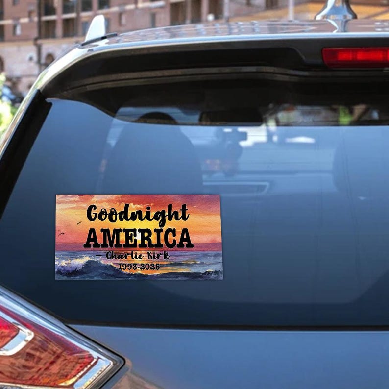Rest in Peace Charlie Kirk Bumper Sticker,a True Patriot Charlie Kirk ...