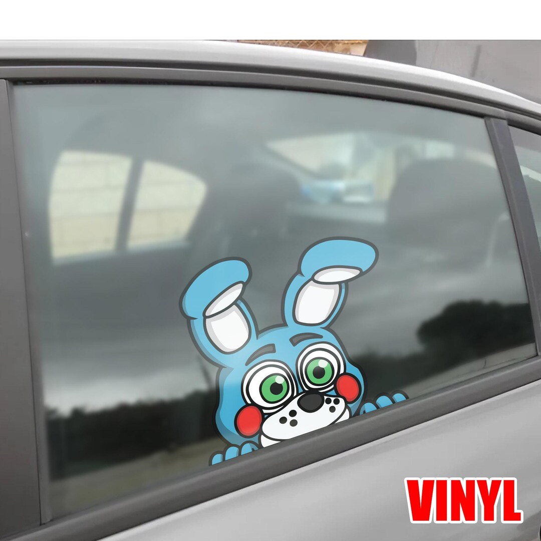 Bonnie Peeker Sticker Five Nights at Freddy’s, Creepy Bunny Car Window ...