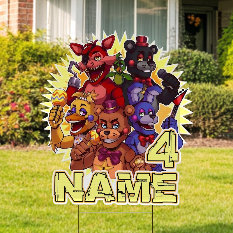 Five Nights of Freddy Cutouts - Etsy