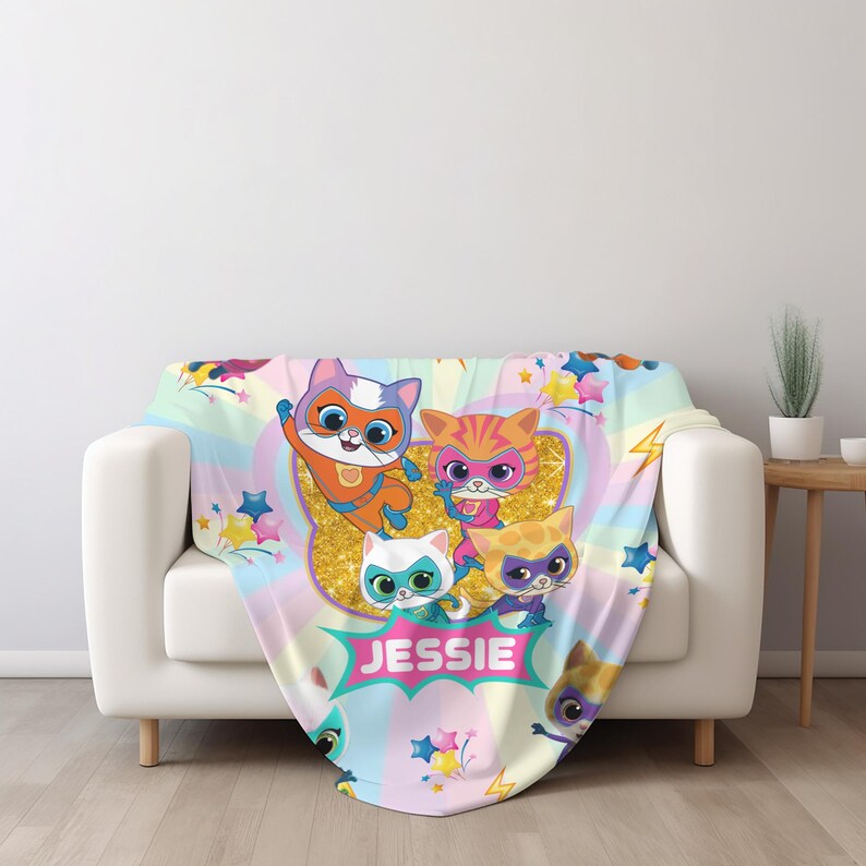 Custom Superkitties Blanket, Custom Super Kitties Blanket, Super Kittie ...