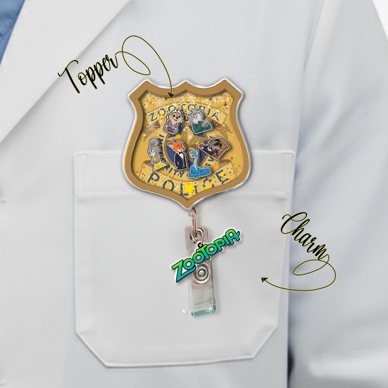 Disney Zootopia Shaker Badge Reel, Zootopia 2 Movie Judy Hopps Nick ...