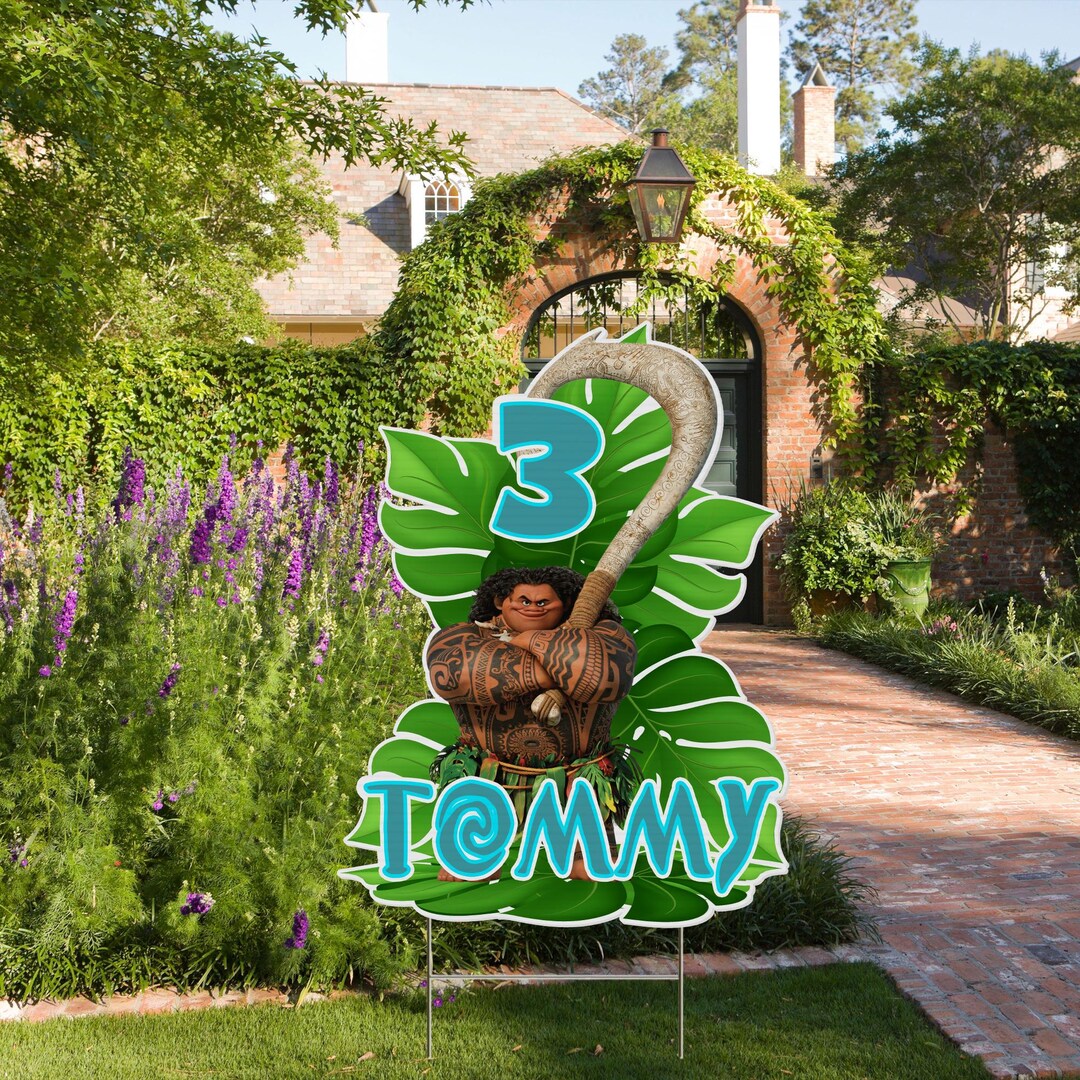 Maui Moana Cutout, Moana Cutout Decor, Maui Party Decoration Moana ...