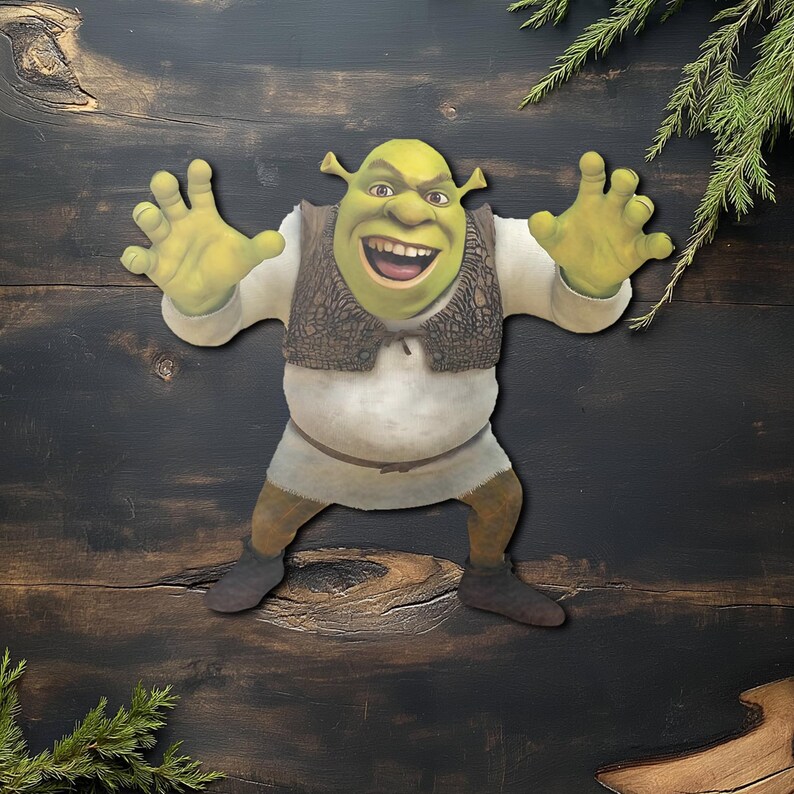 Shrek Peeker Peeking Car Window Decals - Bumper Waterproof Stickers ...