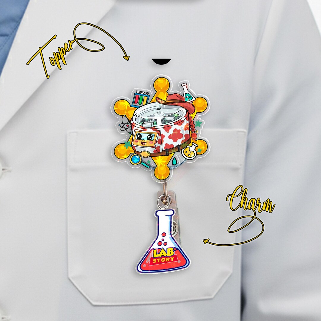 Personalized Lab Story Week 2026 Badge Reel, Multi Design Lab Tech ID ...