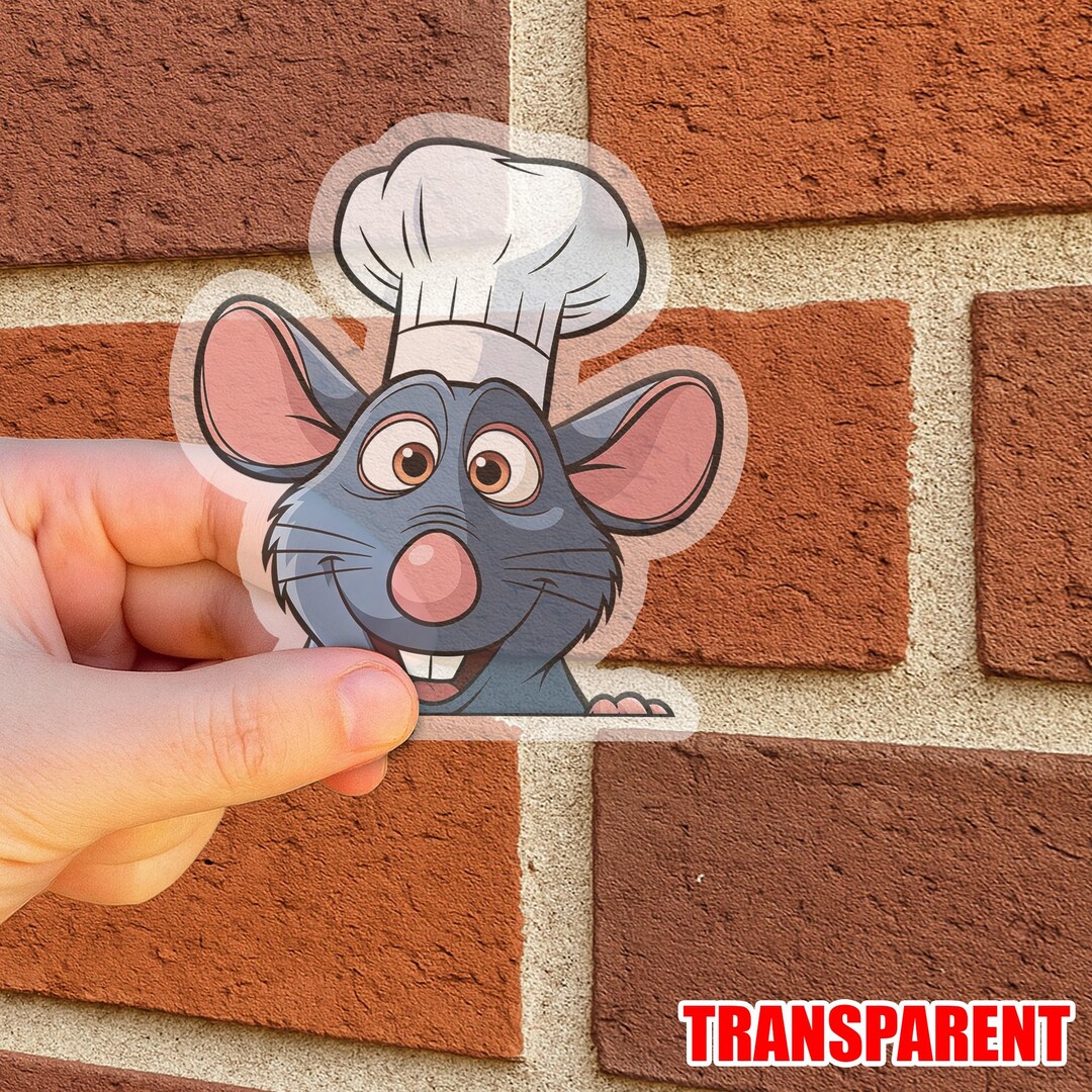 Little Chef Remy Peeker Peeking Car Window Decals - Ratatouille Bumper ...