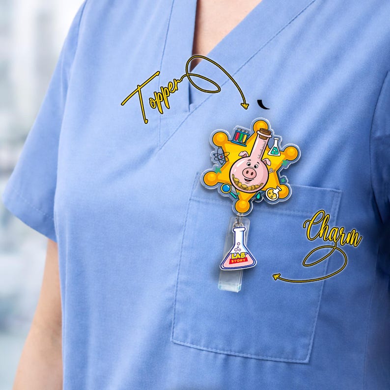 Personalized Lab Story Week 2026 Badge Reel, Multi Design Lab Tech ID ...