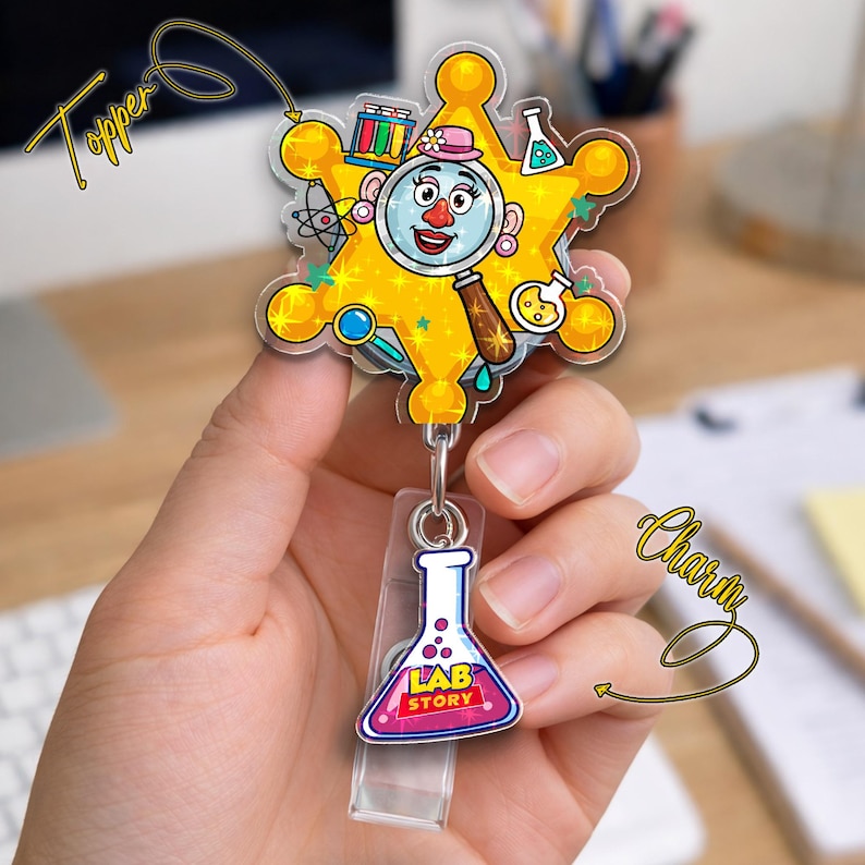 Personalized Lab Story Week 2026 Badge Reel, Multi Design Lab Tech ID ...