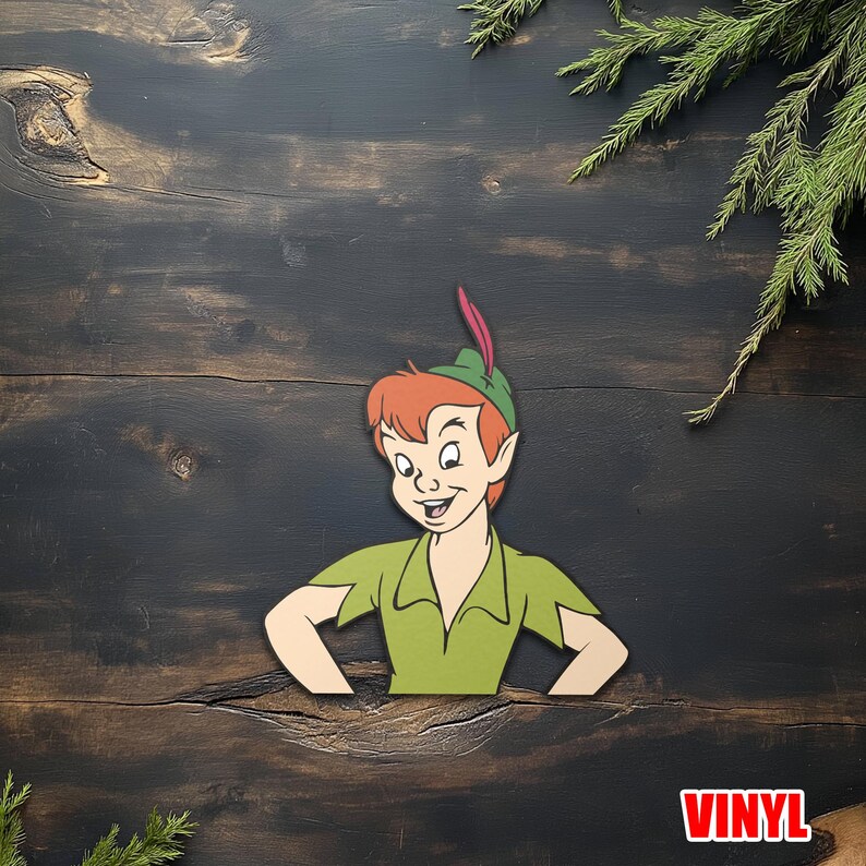 Peter Pan Peeker Peeking Car Window Decals - Bumper Waterproof Vinyl ...