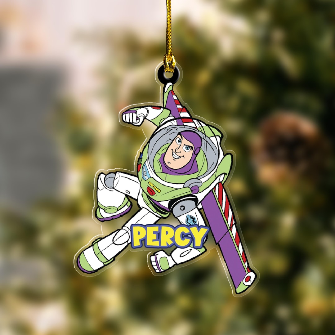 Personalized Buzz Lightyear Christmas Ornament, Toy Story Buzz Ornament ...