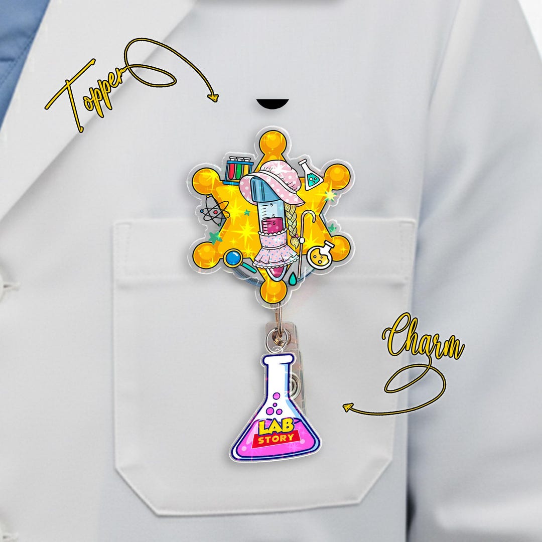 Personalized Lab Story Week 2026 Badge Reel, Multi Design Lab Tech ID ...