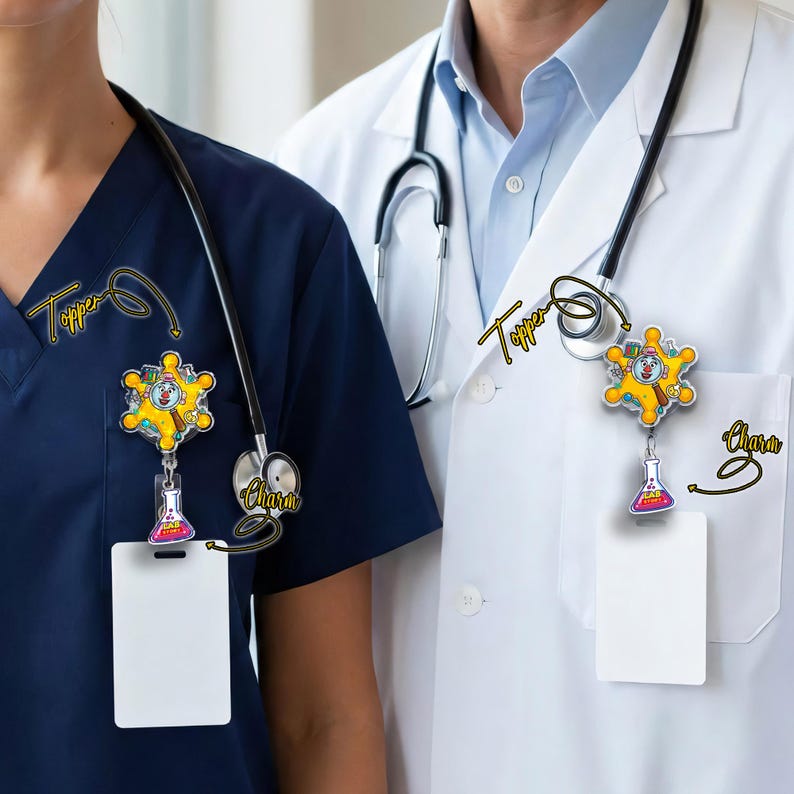 Personalized Lab Story Week 2026 Badge Reel, Multi Design Lab Tech ID ...