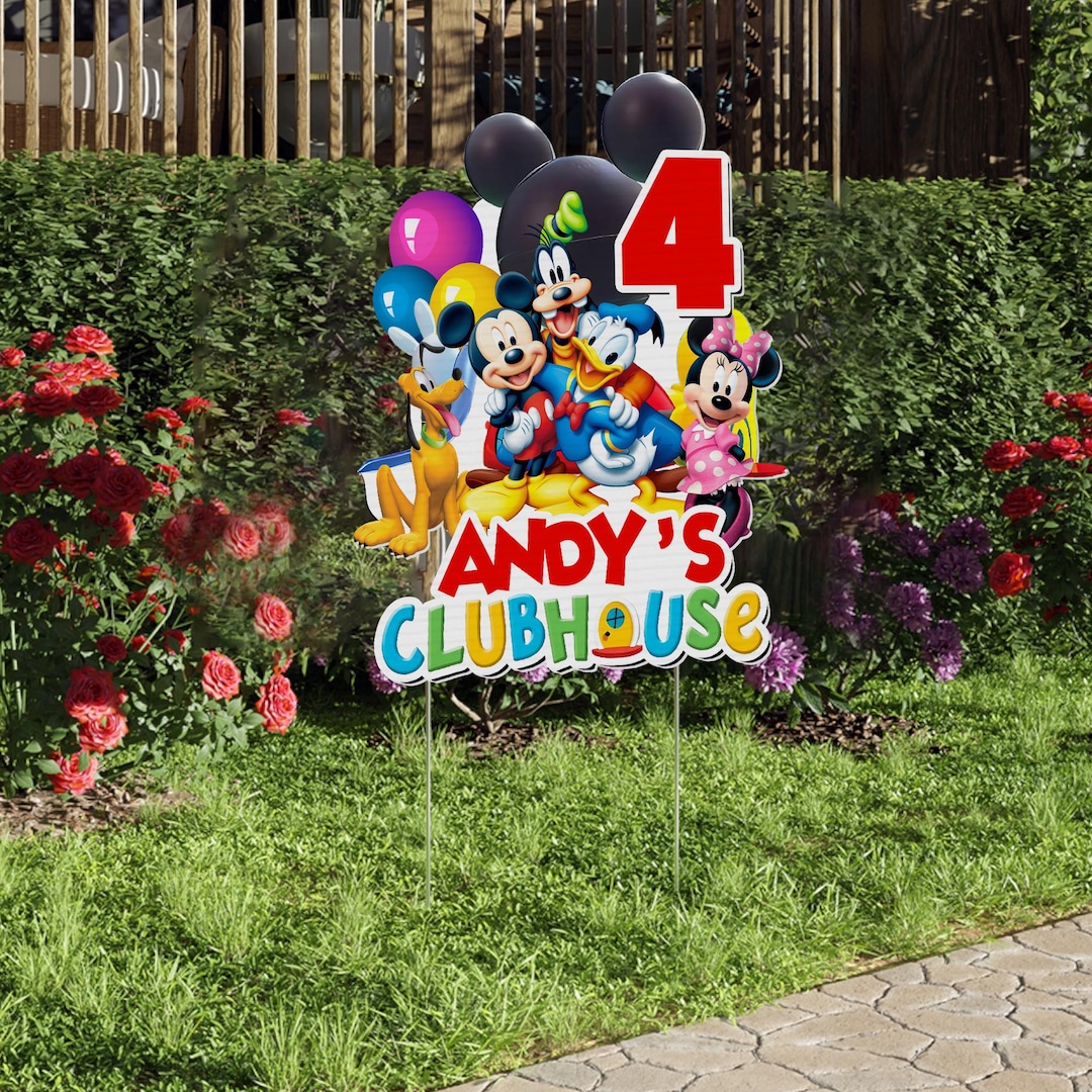 Mickey Mouse Clubhouse Themed Birthday Party Cutouts, Decorations ...