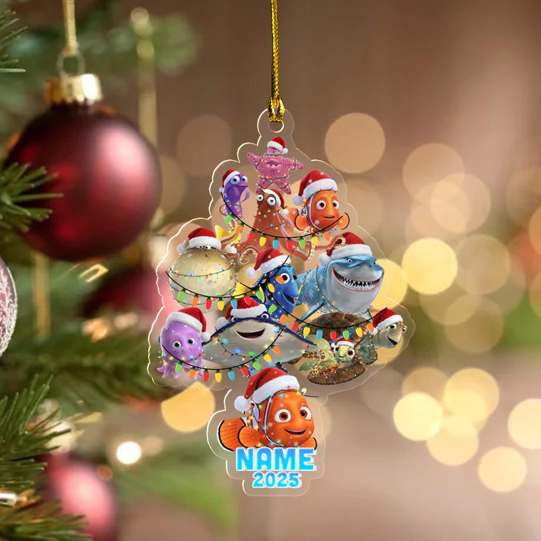 Personalized Finding Nemo Christmas Ornament, Nemo Movie Character 2025 ...