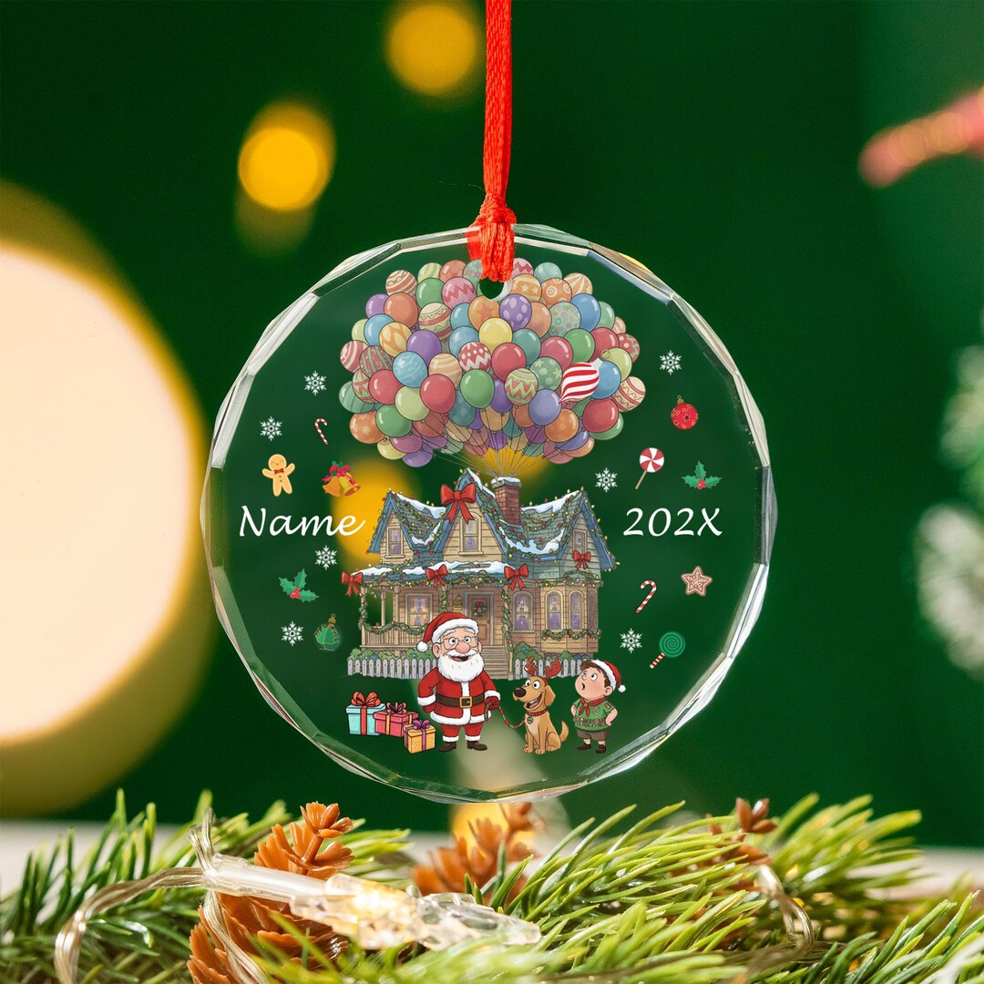 Personalized Pixar up Ornament, Disney up Movie Christmas Ornament ...