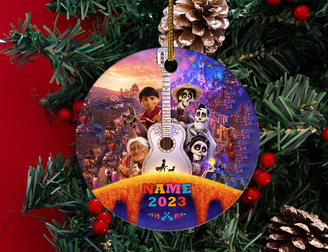Personalized Disney Pixar Coco Musical Christmas Ornament,custom Name ...