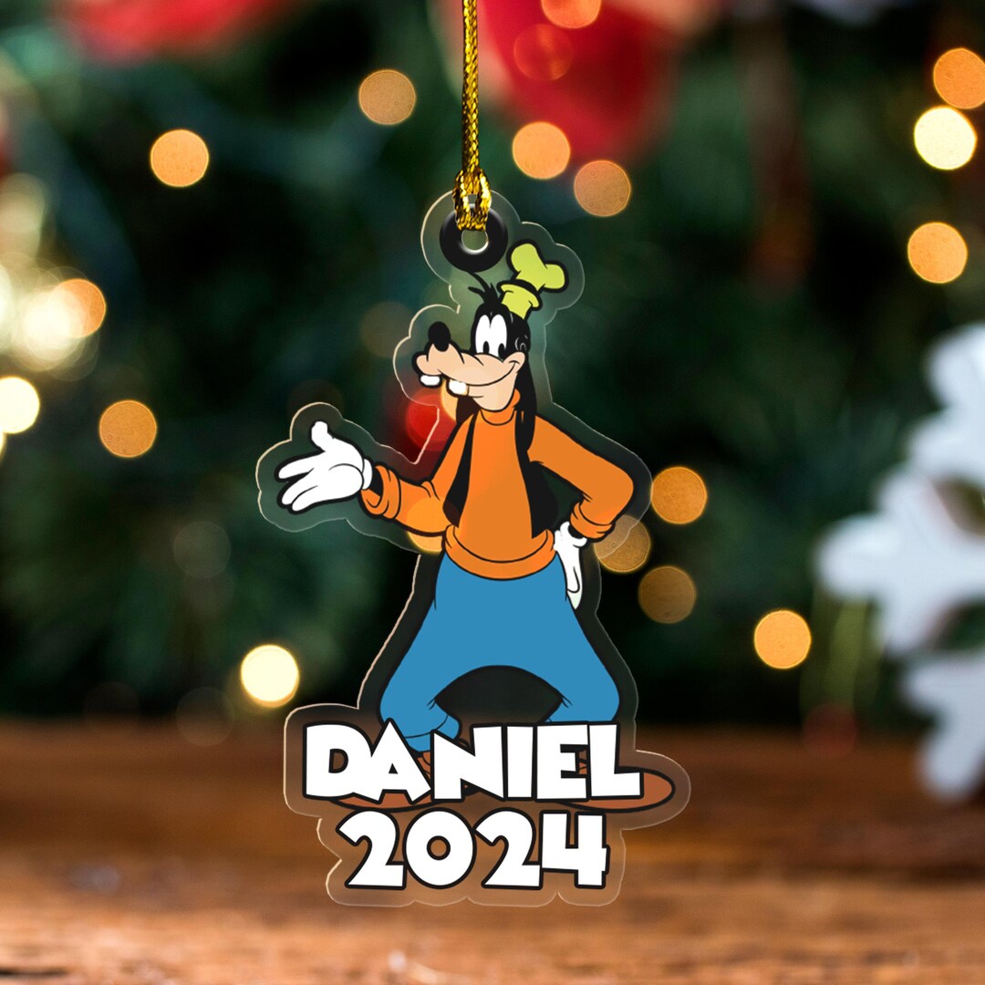 Personalized Goofy Ornament, Goofy Christmas Ornament, Acrylic Ornament ...