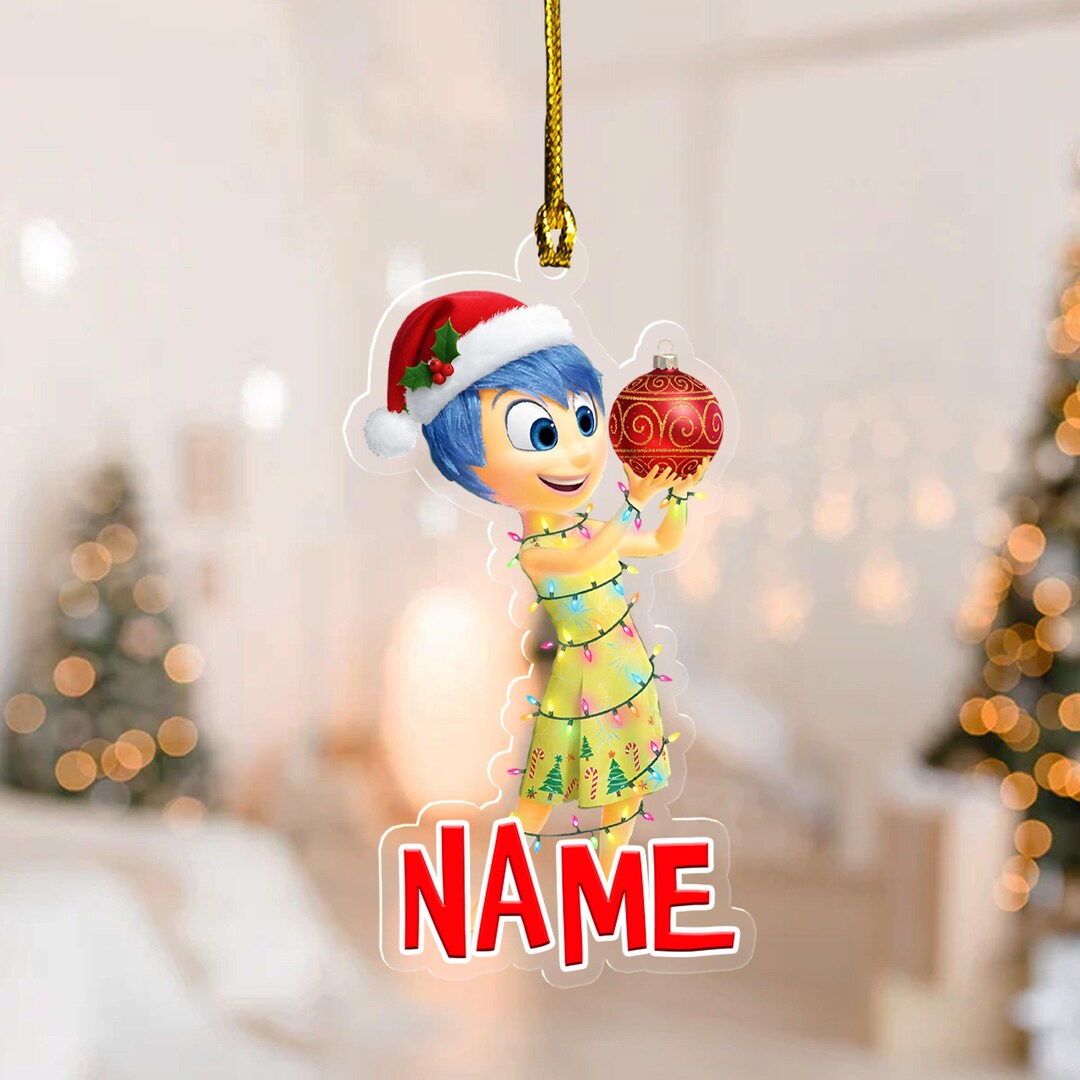 Personalized Joy Inside Out Characters Christmas Ornament, Inside Out ...