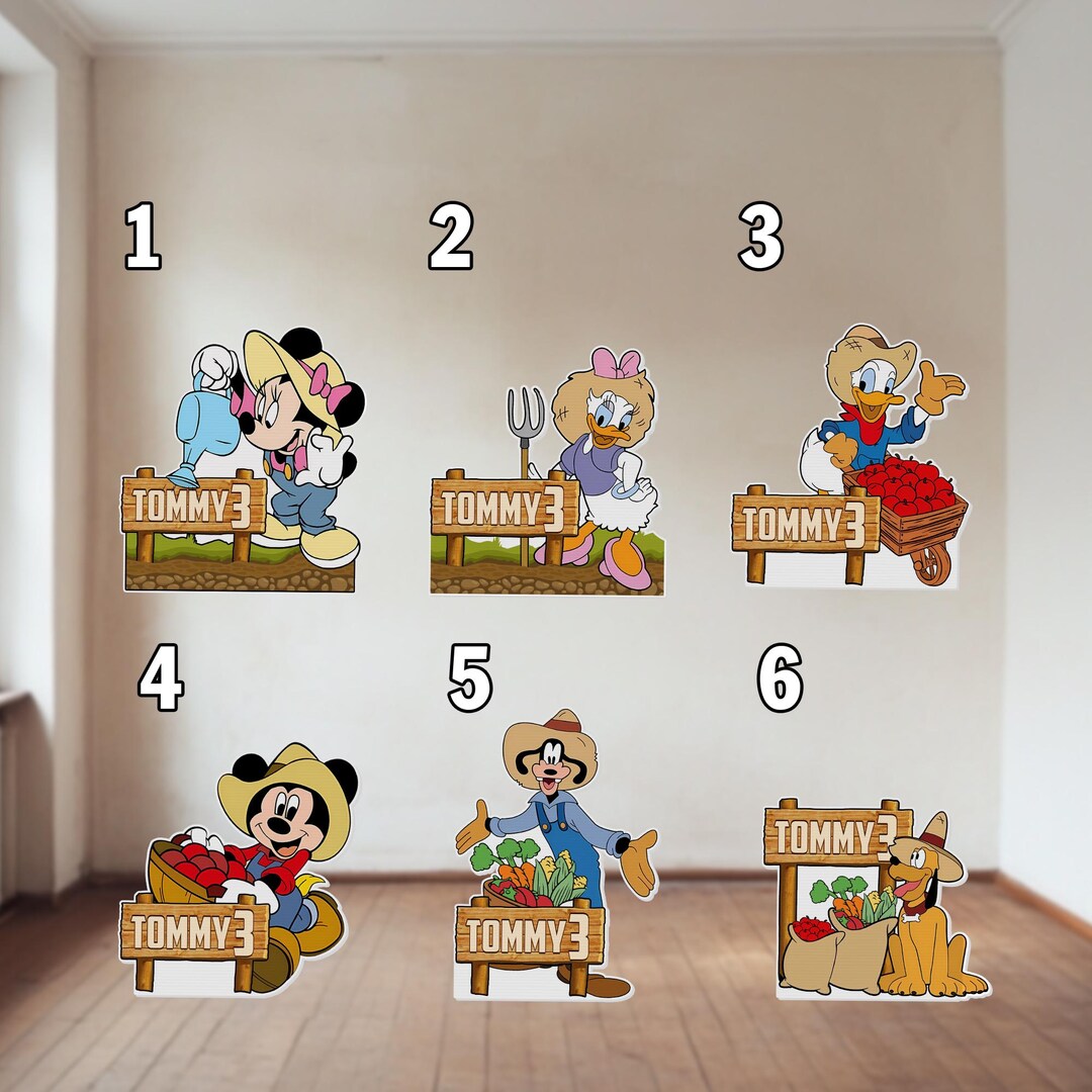 Custom Disney Farmer Birthday Yard Sign Cut Out, Farm Theme Party ...