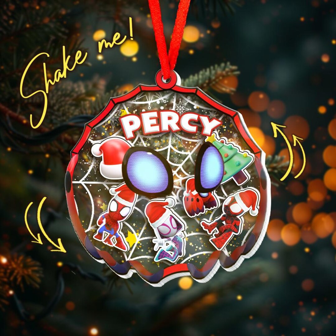 Personalized Spidey and His Amazing Friends Ornament, Christmas Spidey ...