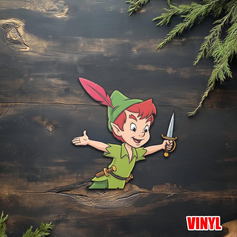 Peter Pan Peeker Peeking Car Window Decals - Bumper Waterproof Vinyl ...