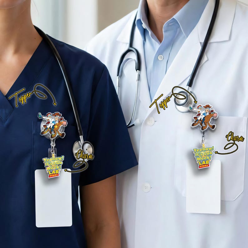 Yeehaw Its Lab Week 2026 Badge Reel, Woody Jessie Bullseye Lab ID ...