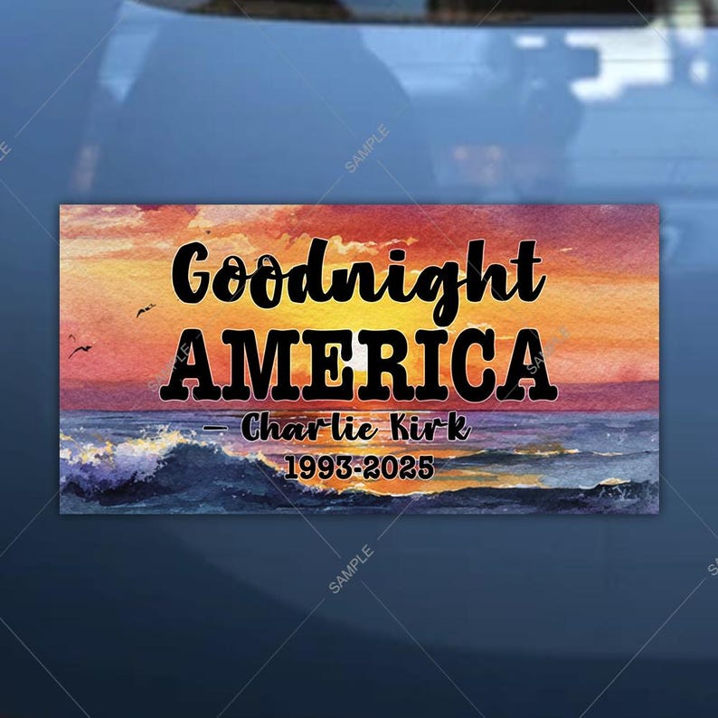 Rest in Peace Charlie Kirk Bumper Sticker,a True Patriot Charlie Kirk ...