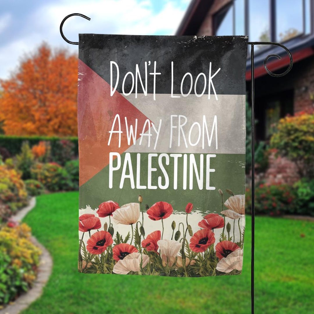 Free Palestine Flag, Palestine Garden Flag, Palestine Yard Flag, Stand ...