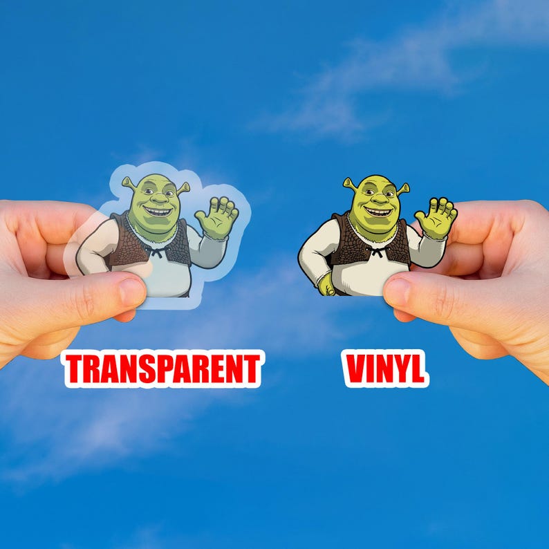 Shrek Peeker Peeking Car Window Decals - Bumper Waterproof Stickers ...