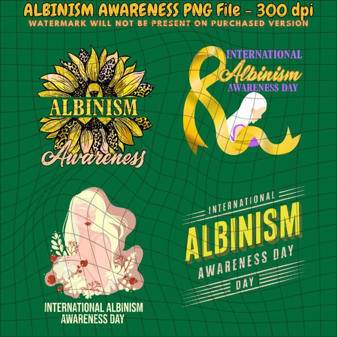 Albinism Awareness PNG, Yellow Ribbon Png, We Wear Yellow Png, Rainbow ...