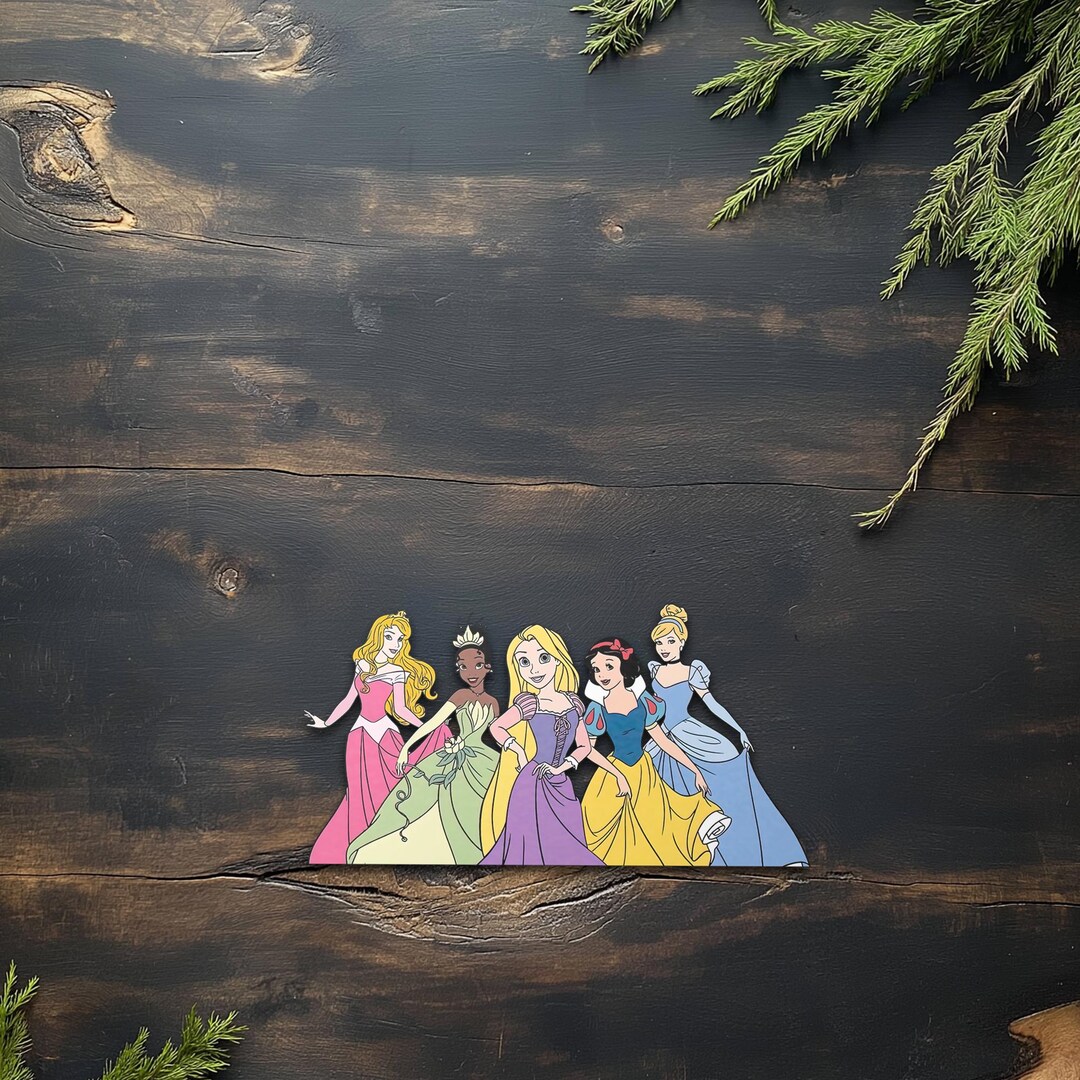 Custom Disney Princess Design Peeker Peeking Sticker, Car Decals ...