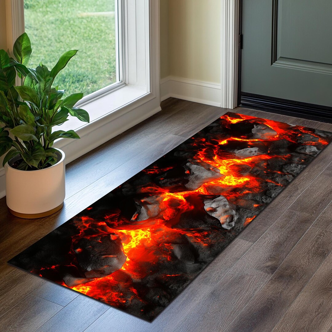 Hot Lava Runner, Hot Lava Runner Rug, Hot Lava Runner Carpet, Lava ...