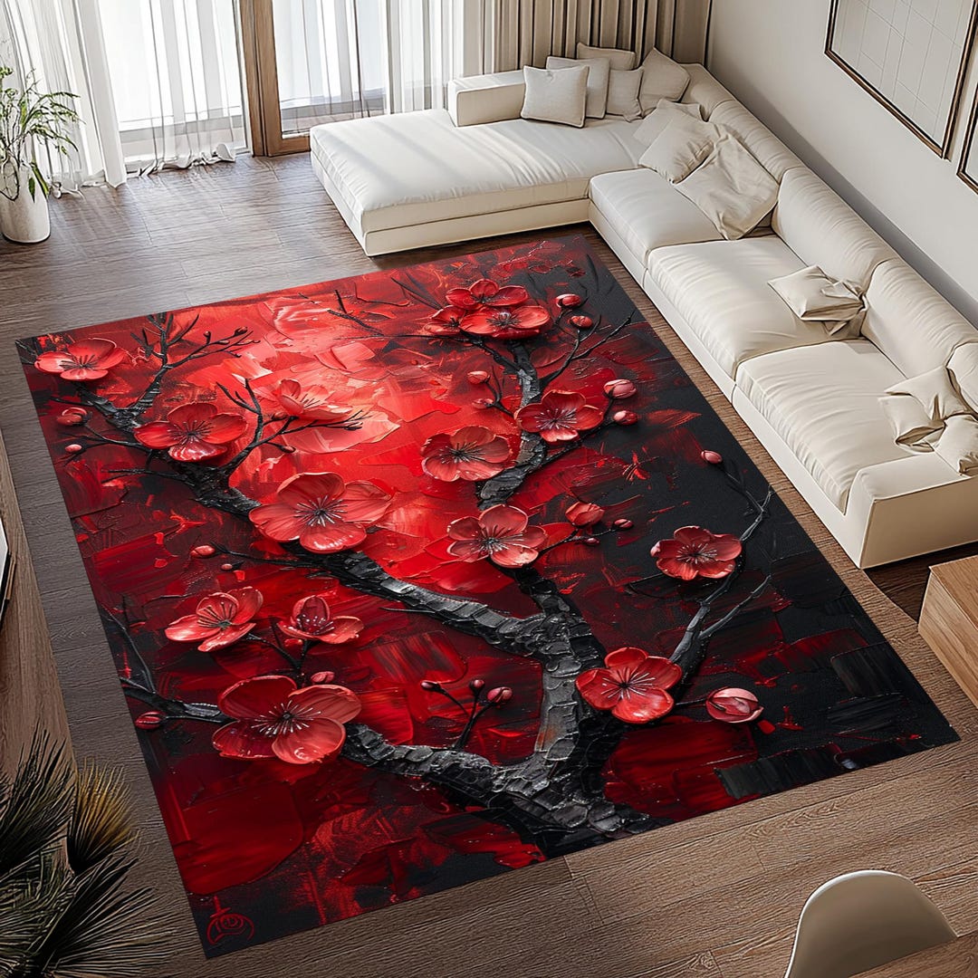 Cherry Blossom Carpet, Cherry Blossom Pattern Carpet, Cherry Blossom ...