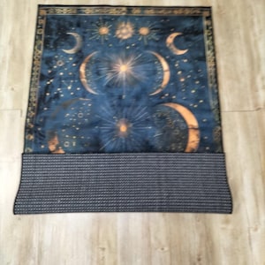 Night Sky Rug, Moon and Stars Pattern Rug, Stars Pattern Rug, Stars Rug ...