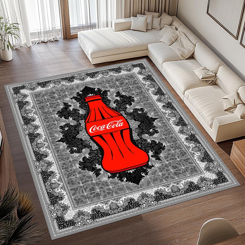 Coca Cola Carpet, Coca Cola Rug, Coca Cola Written Carpet, Coca Cola ...