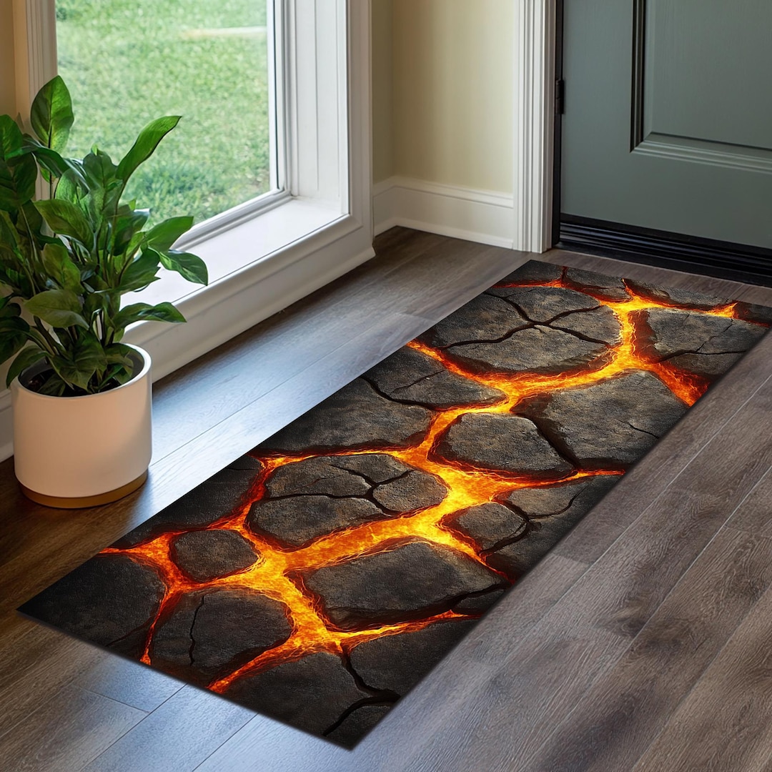 Hot Lava Runner, Hot Lava Runner Rug, Hot Lava Runner Carpet, Lava ...