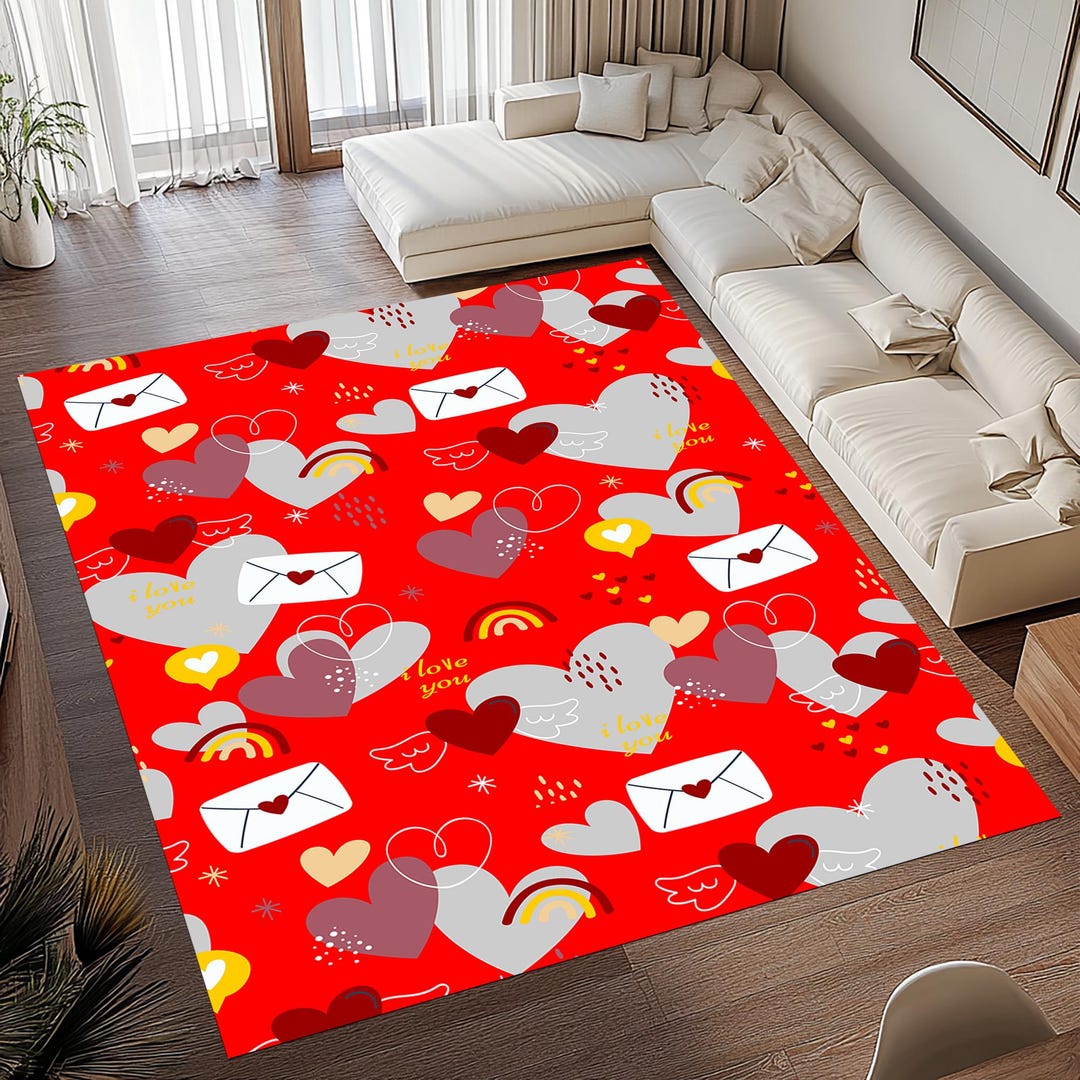 Heart Carpet, Heart Pattern Carpet, Heart Rug, Heart Pattern Rug ...