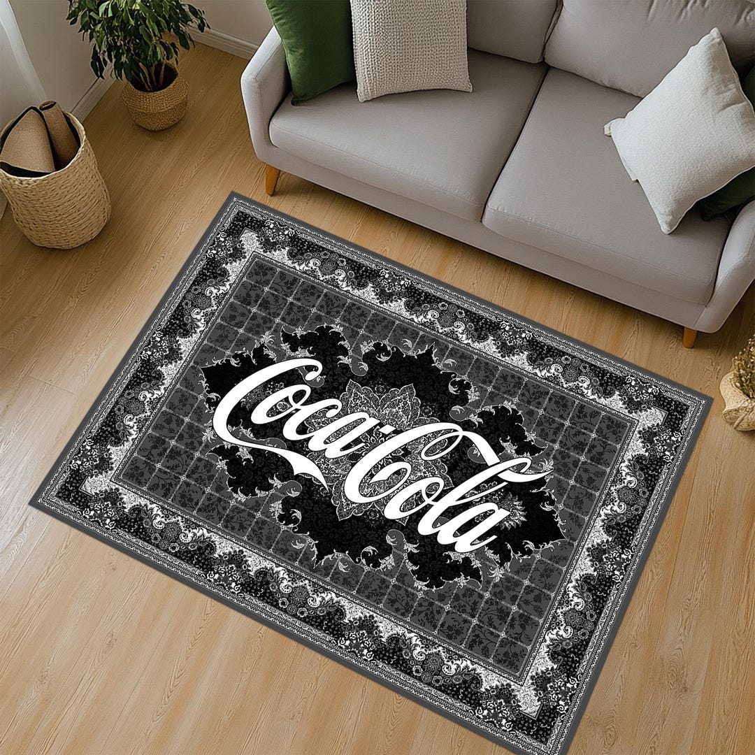 Coca Cola Carpet, Coca Cola Rug, Coca Cola Written Carpet, Coca Cola ...