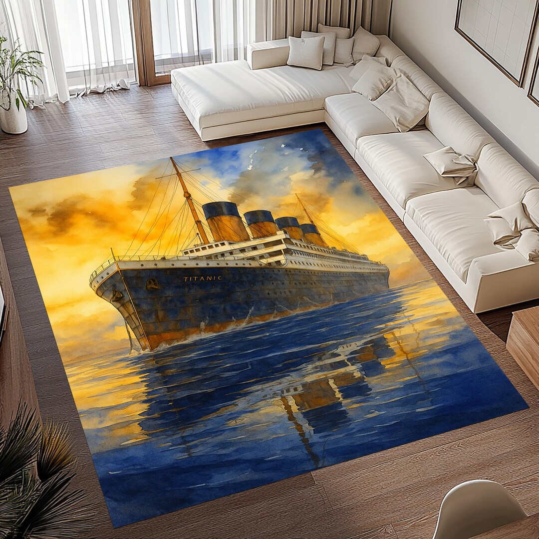 Ship Carpet, Ship Rug, Ship Pattern Carpet, Ship Pattern Rug, Boat Rug ...