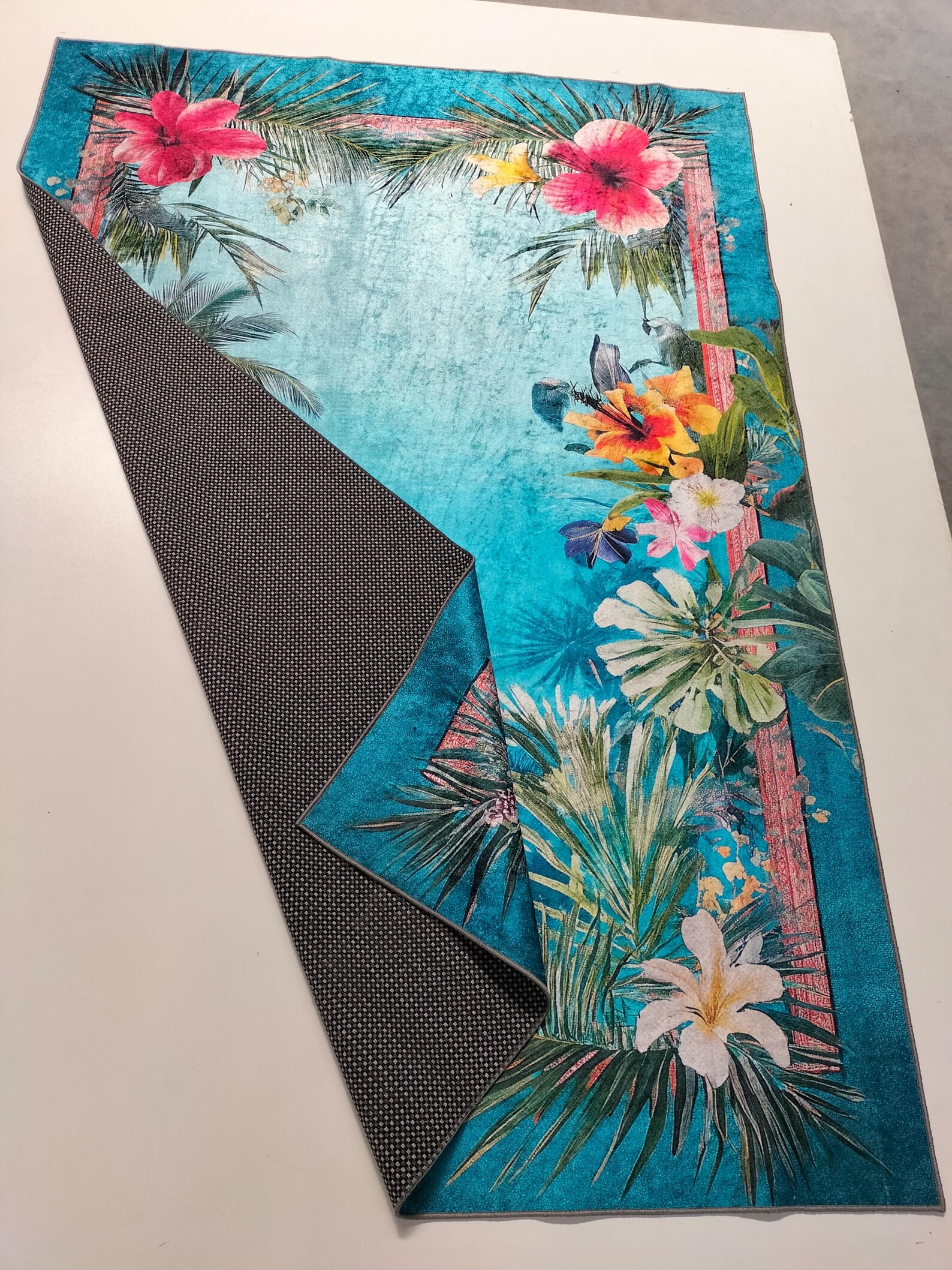 Tropical Floral Carpet, Tropical Floral Rug, Floral Carpet, Floral Rug ...